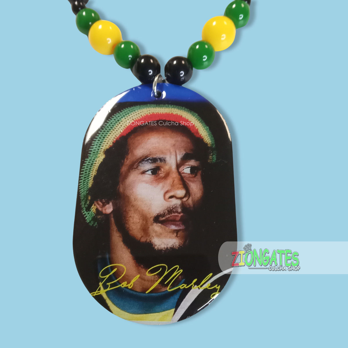 Bob Marley Beaded Necklaces - JAMAICA – ZIONGATES Culcha Shop